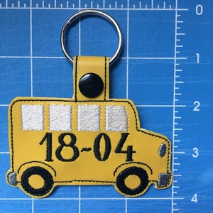 School Bus, Back to School, Bus Rider, Bus Keychain, New Student, Bus ...