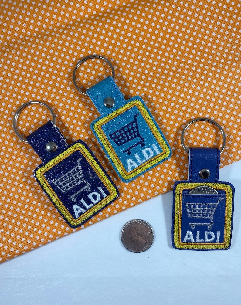 Aldi Keychain, Cart Key, Quarter Keeper, Aldi Quarter Holder, Shopping ...