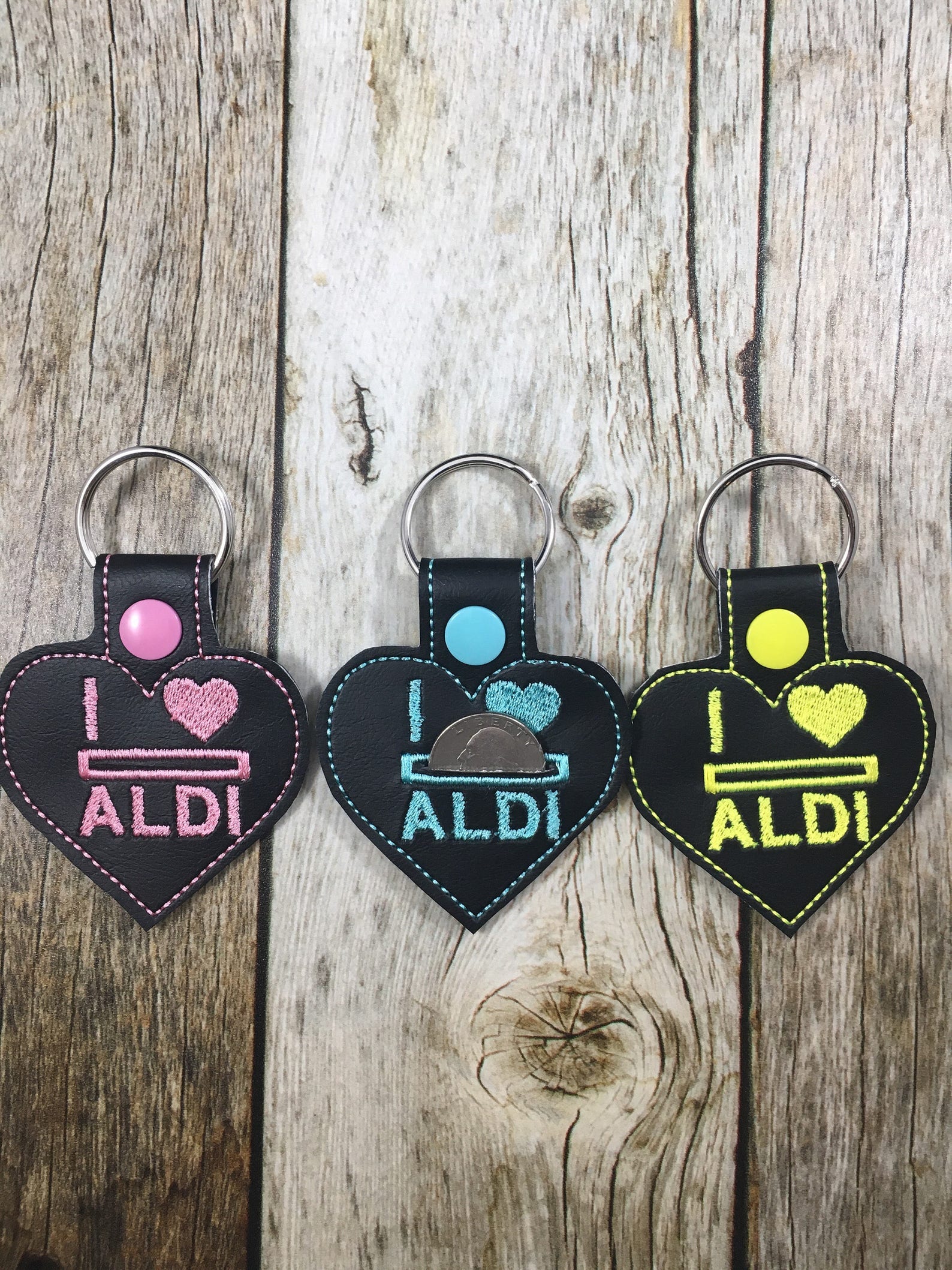 Aldi Key Fob Aldi Quarter Keeper Aldi Keychain Key Fob | Etsy