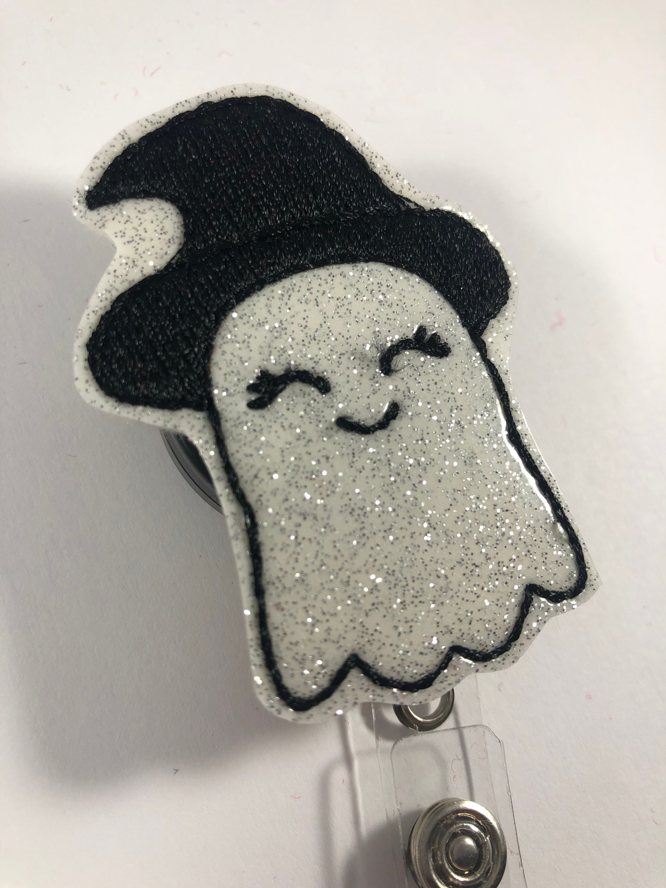 Ghost Badge Badge Reel Cute Ghost Badge Reel Halloween | Etsy