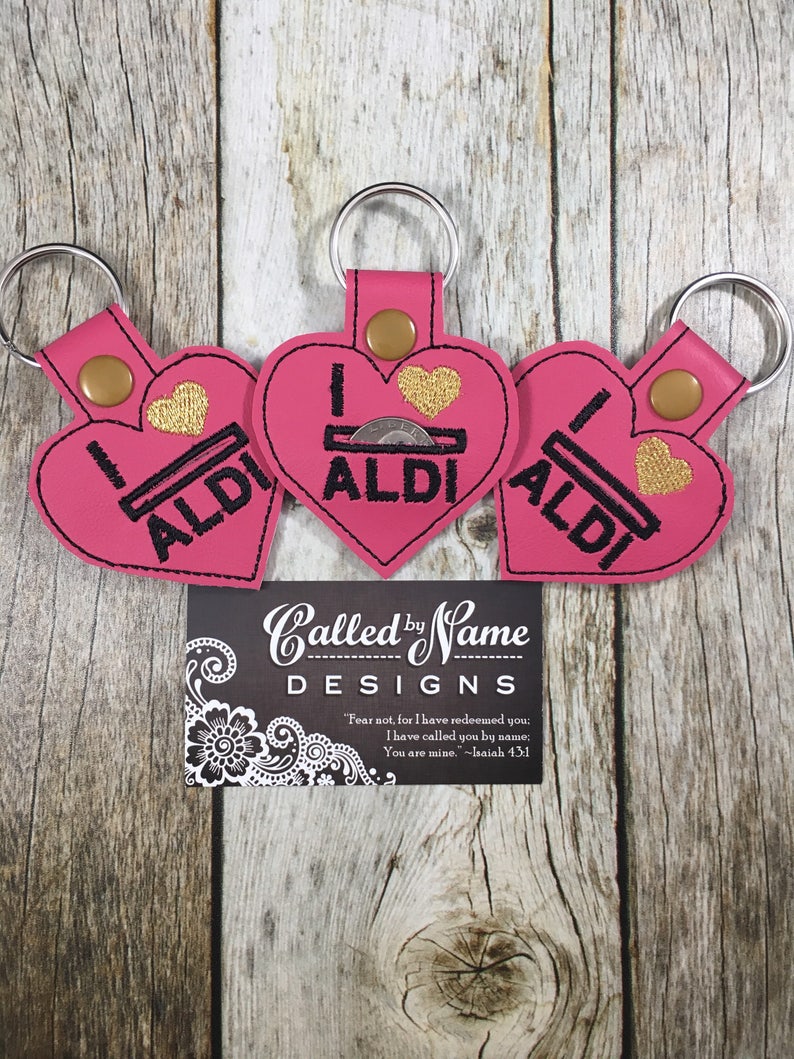 Aldi Quarter Keeper, Aldi Key Fob, Keychain, Key Fob, Birthday Present ...