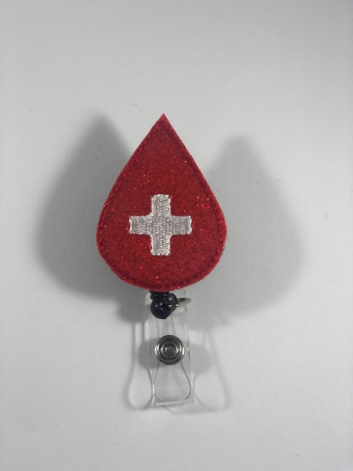 Blood Drop Badge Reel Nurse Badge Blood Drop Badge Holder | Etsy