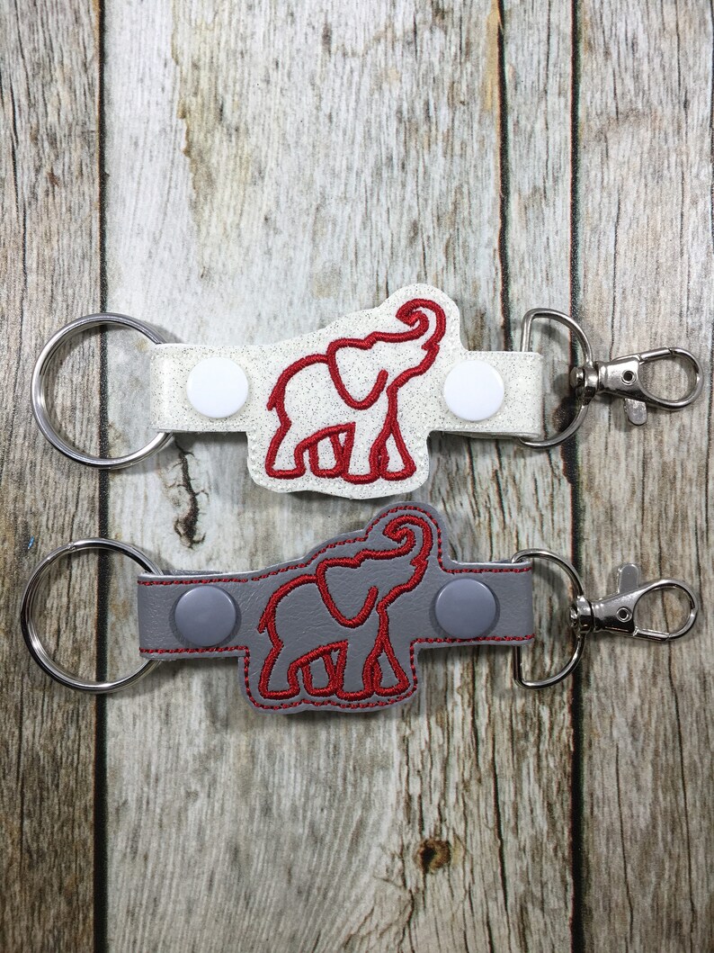 Alabama Roll Tide Alabama Keychain Key Fob Elephant - Etsy