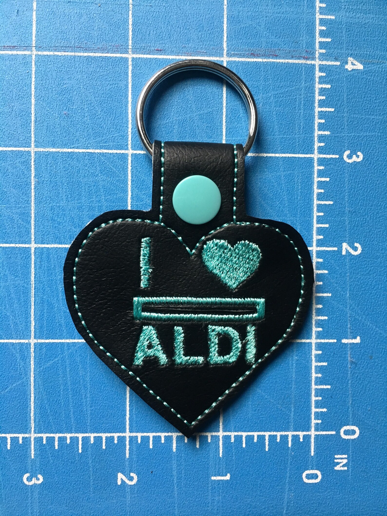 Aldi Key Fob, Aldi Quarter Keeper, Aldi Keychain, Key Fob, Birthday ...