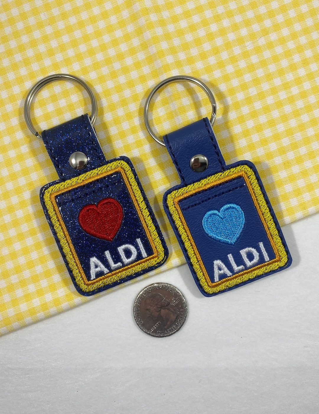 Aldi Keychain, Cart Key, Quarter Keeper, Aldi Quarter Holder, Cart ...