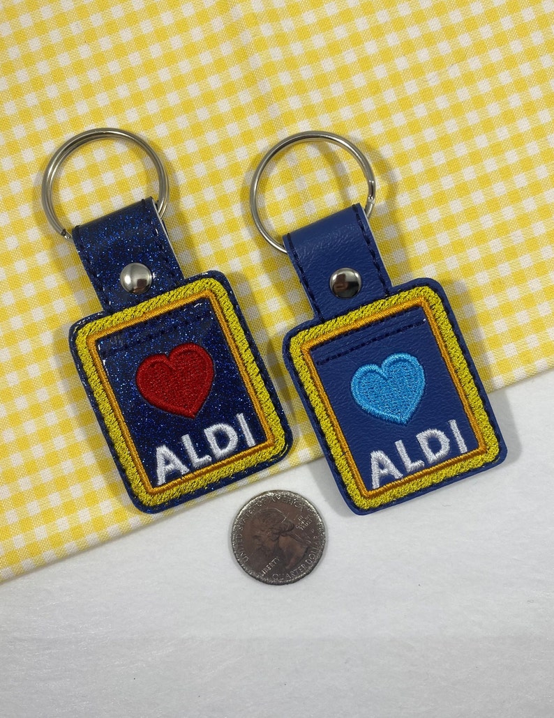 Aldi Keychain, Cart Key, Quarter Keeper, Aldi Quarter Holder, Cart ...