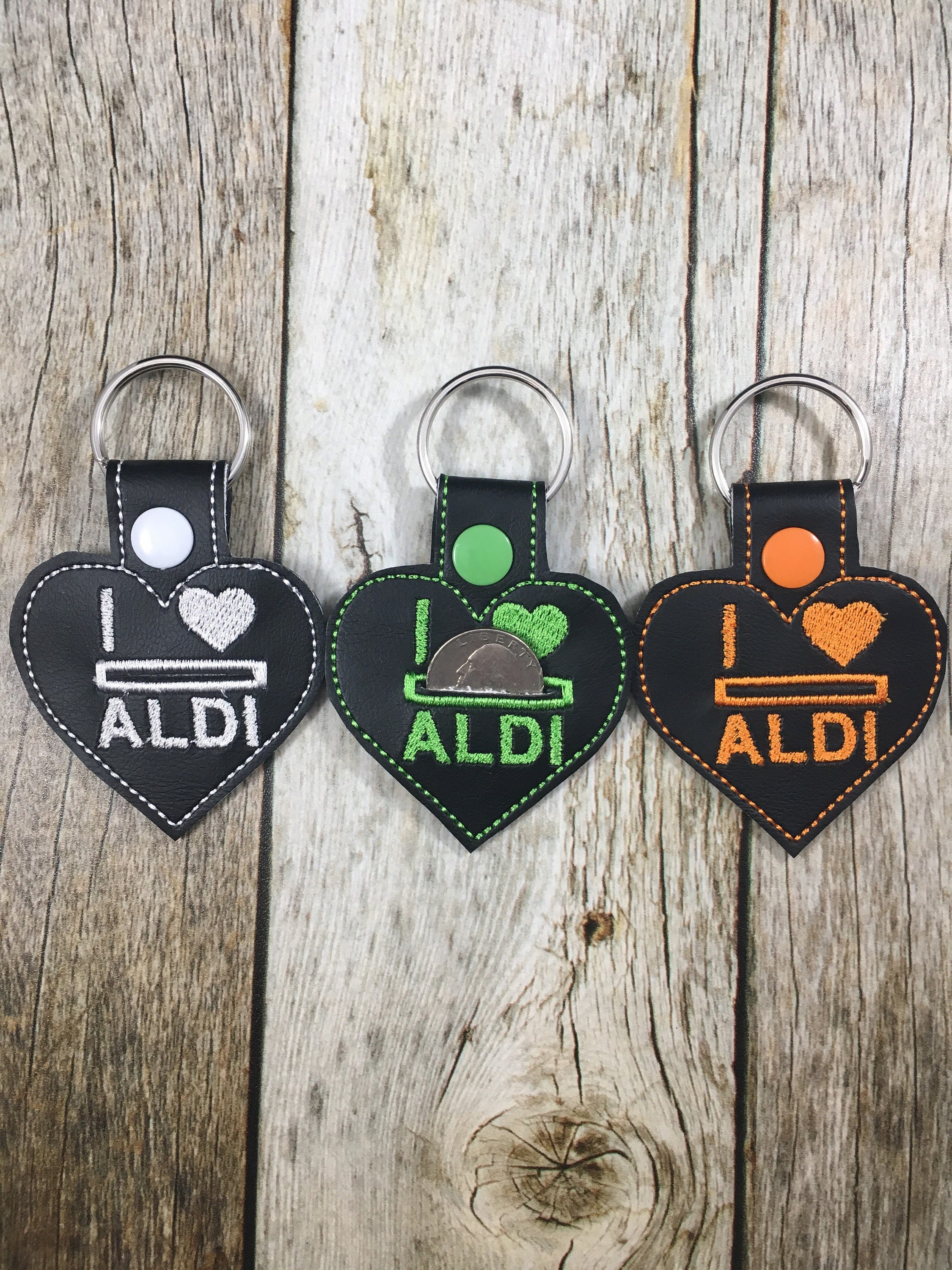 Aldi Key Fob Aldi Quarter Keeper Aldi Keychain Key Fob - Etsy