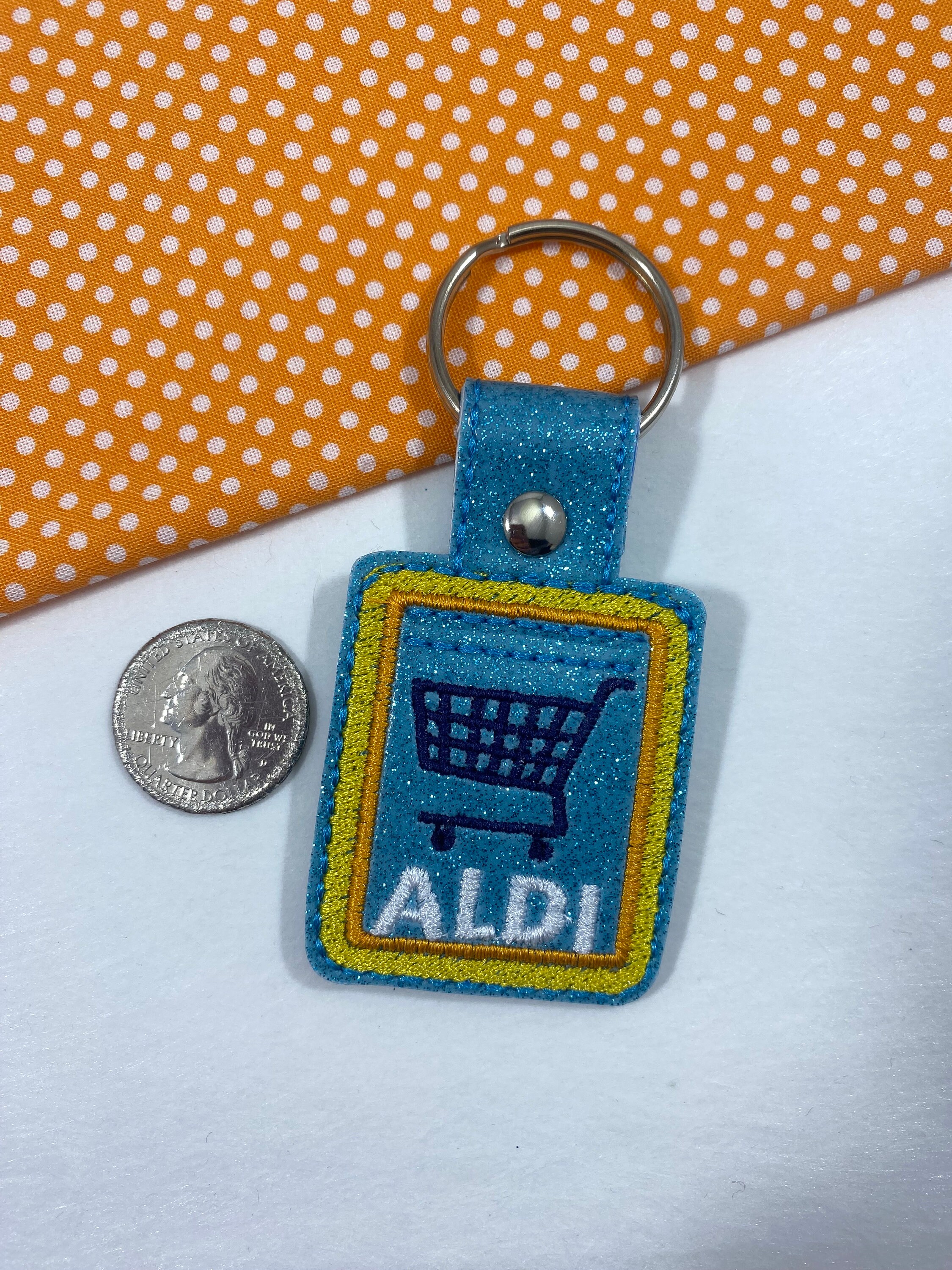 Aldi Keychain, Cart Key, Quarter Keeper, Aldi Quarter Holder, Shopping ...