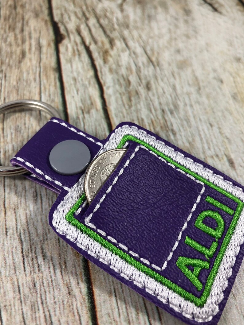 Aldi Keychain Quarter Keeper Aldi Quarter Holder Aldis | Etsy