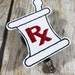 RX Badge Reel, Badge Reel, Nurse Badge Reel, Pharmacist Badge Reel ...