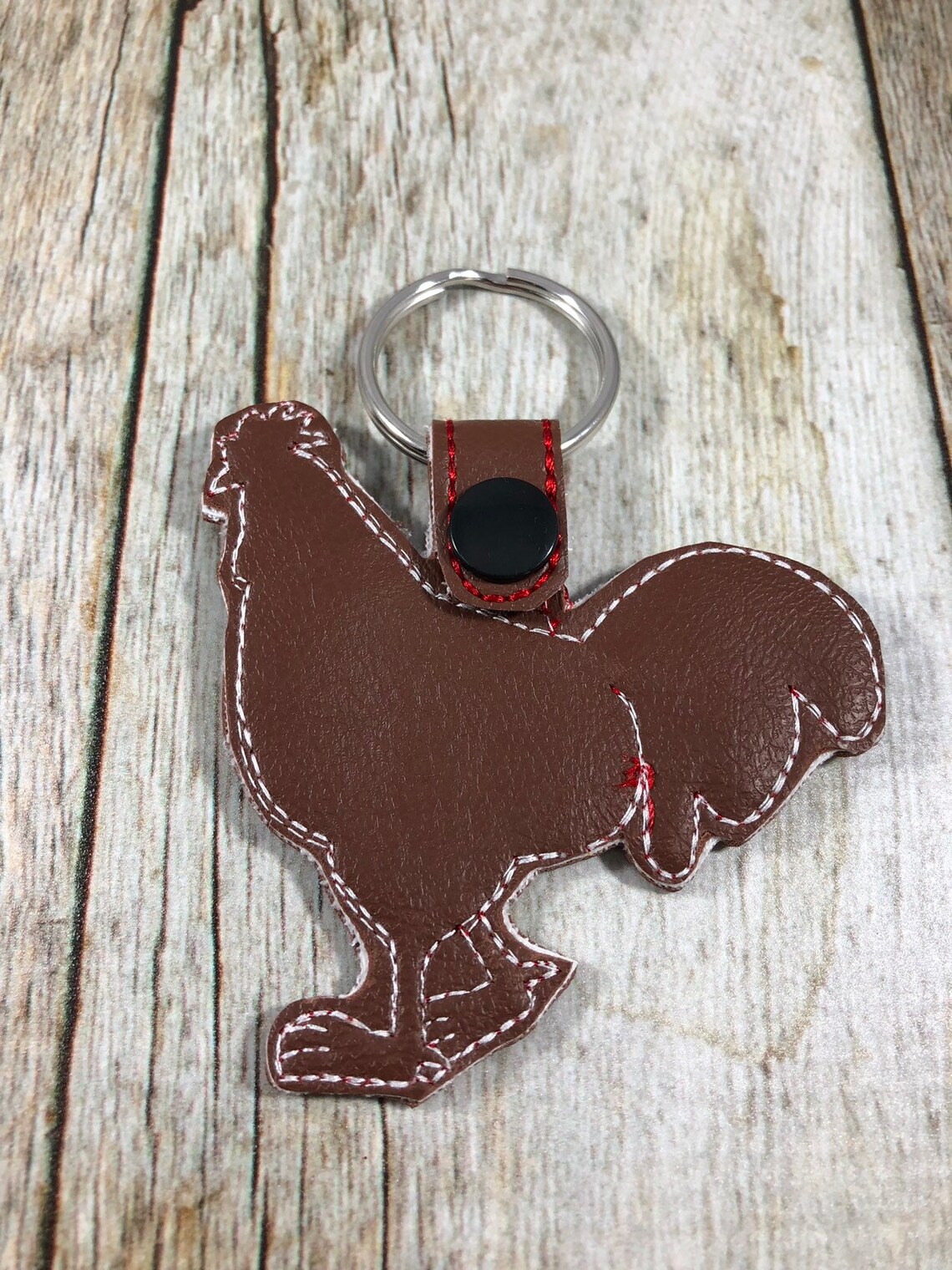 Rooster Gift Rooster Keychain Aldi Keychain Quarter Keeper | Etsy