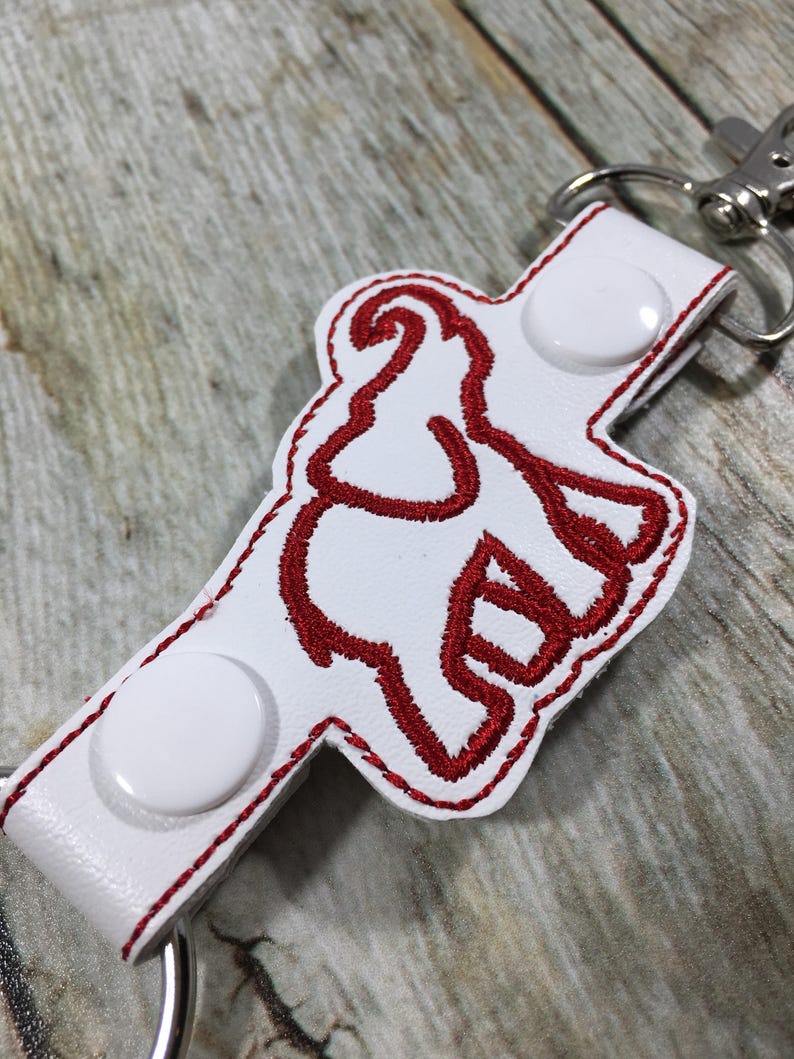 Alabama Roll Tide Alabama Keychain Key Fob Elephant - Etsy