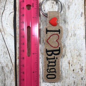 Bingo, Bingo Keychain, I Love Bingo, Bingo Prize, I Love Bingo Keychain ...