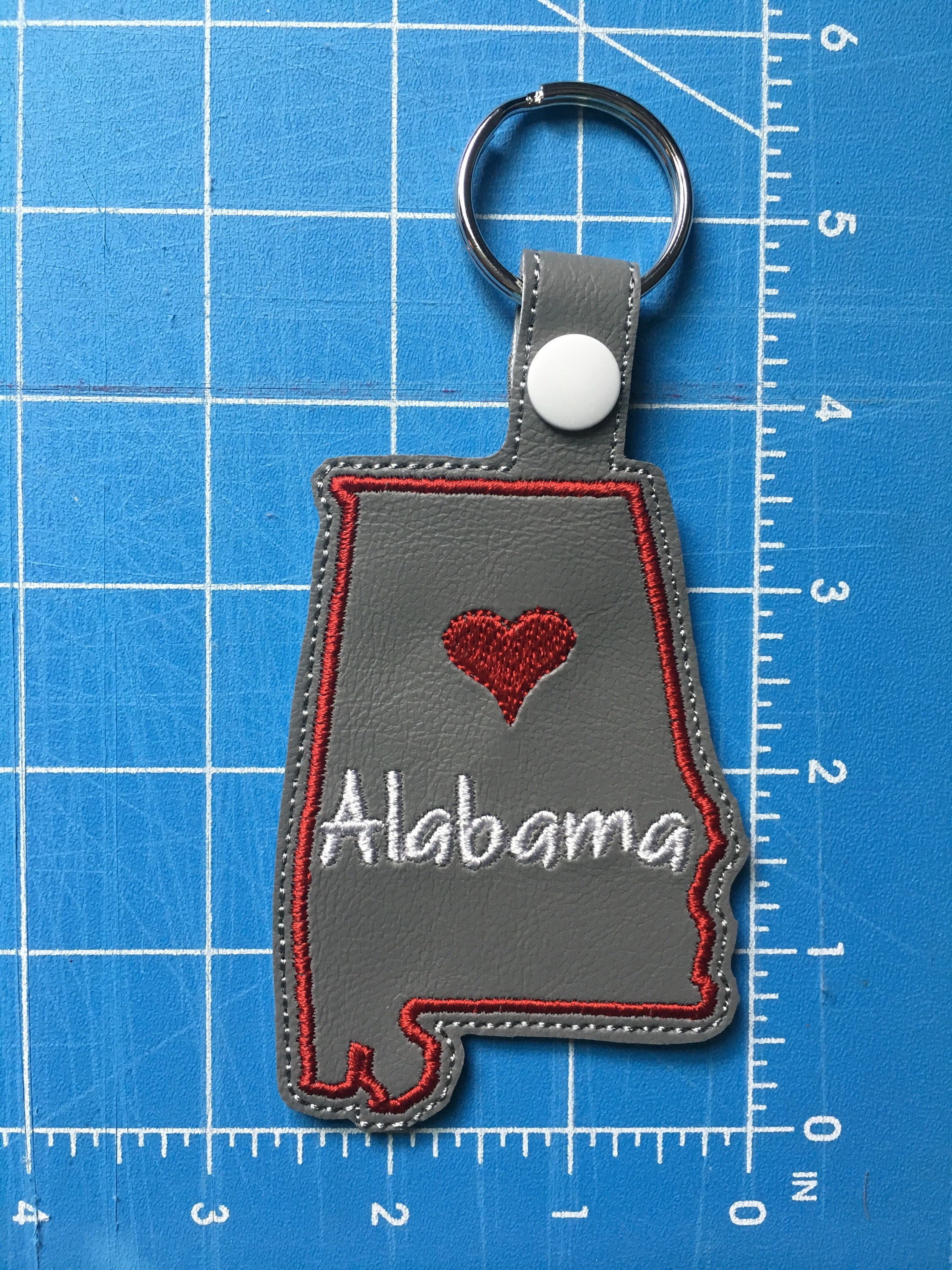 Alabama Alabama Keychain State of Alabama Alabama Pride | Etsy