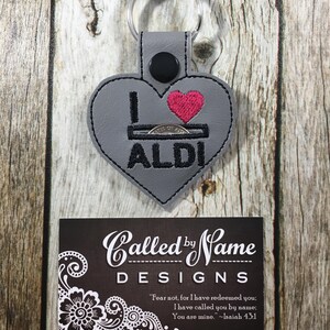 Aldi Keychain, Aldi Quarter Keeper, Birthday Gift, Aldi, Aldi Key Fob ...