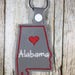 Alabama Alabama Keychain State of Alabama Alabama Pride - Etsy