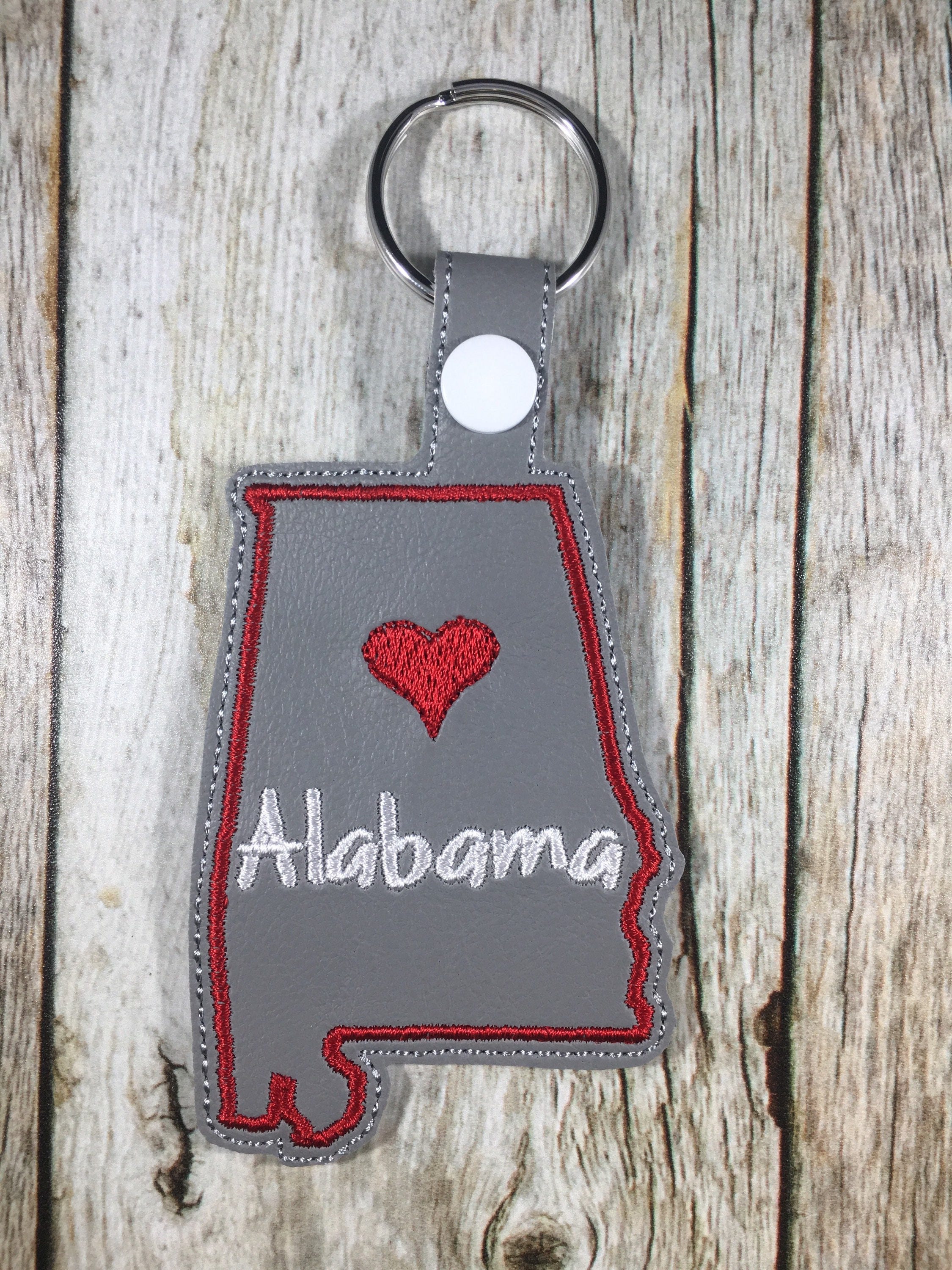 Alabama Alabama Keychain State of Alabama Alabama Pride | Etsy