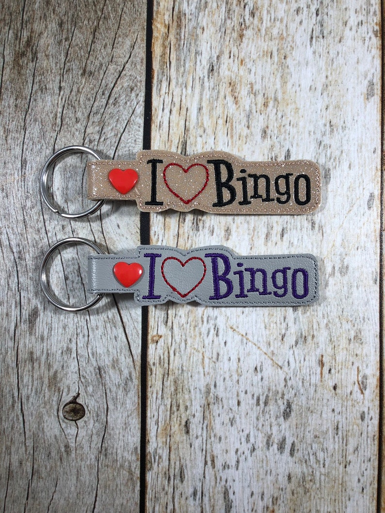 Bingo, Bingo Keychain, I Love Bingo, Bingo Prize, I Love Bingo Keychain ...