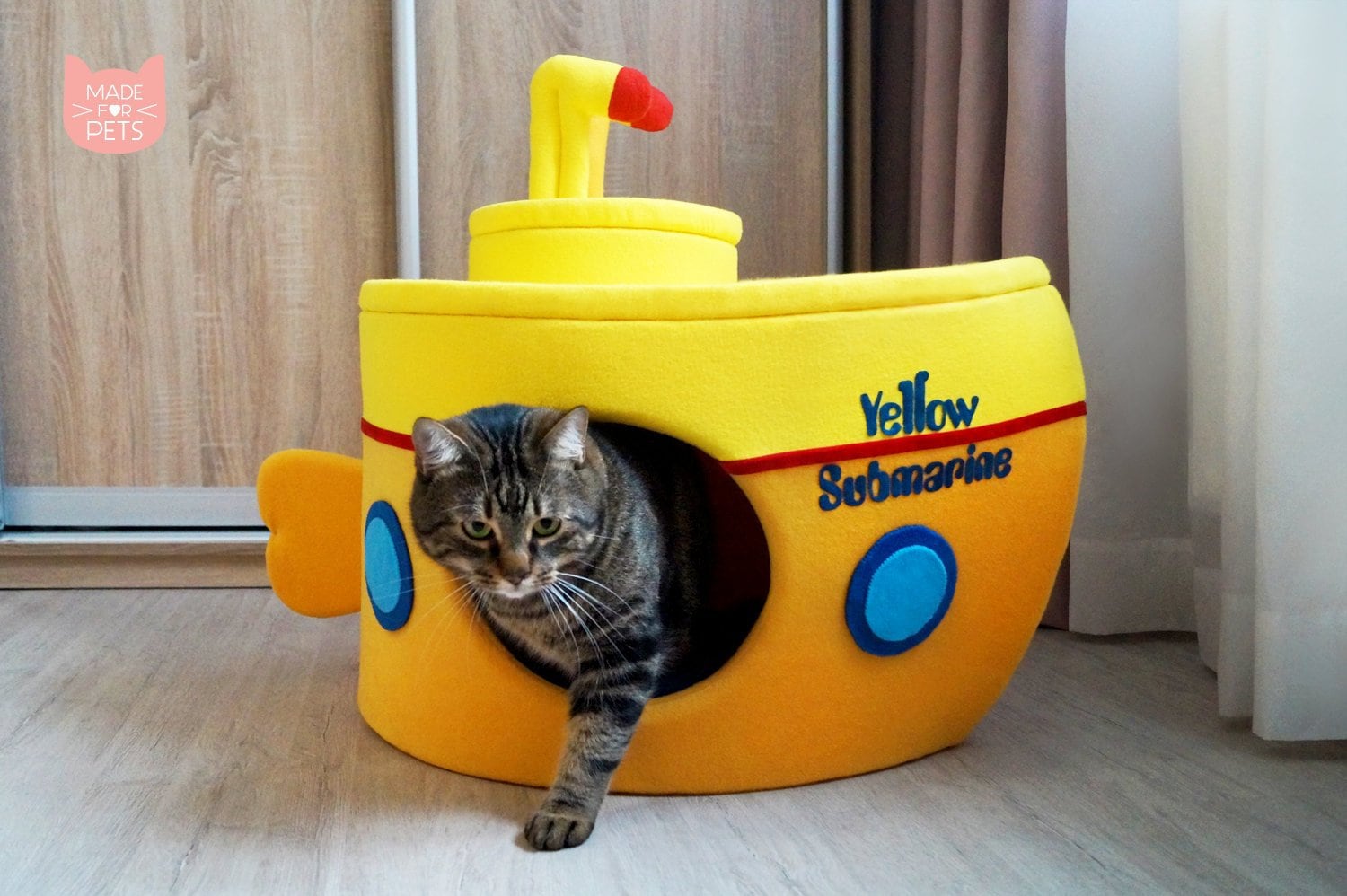 Yellow Submarine Cat House Big Cat Furniture House for Cat - Etsy UK