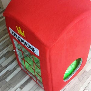 London Telephone Booth Cat House, Red Phone Box Cat Furniture, Big Pet ...