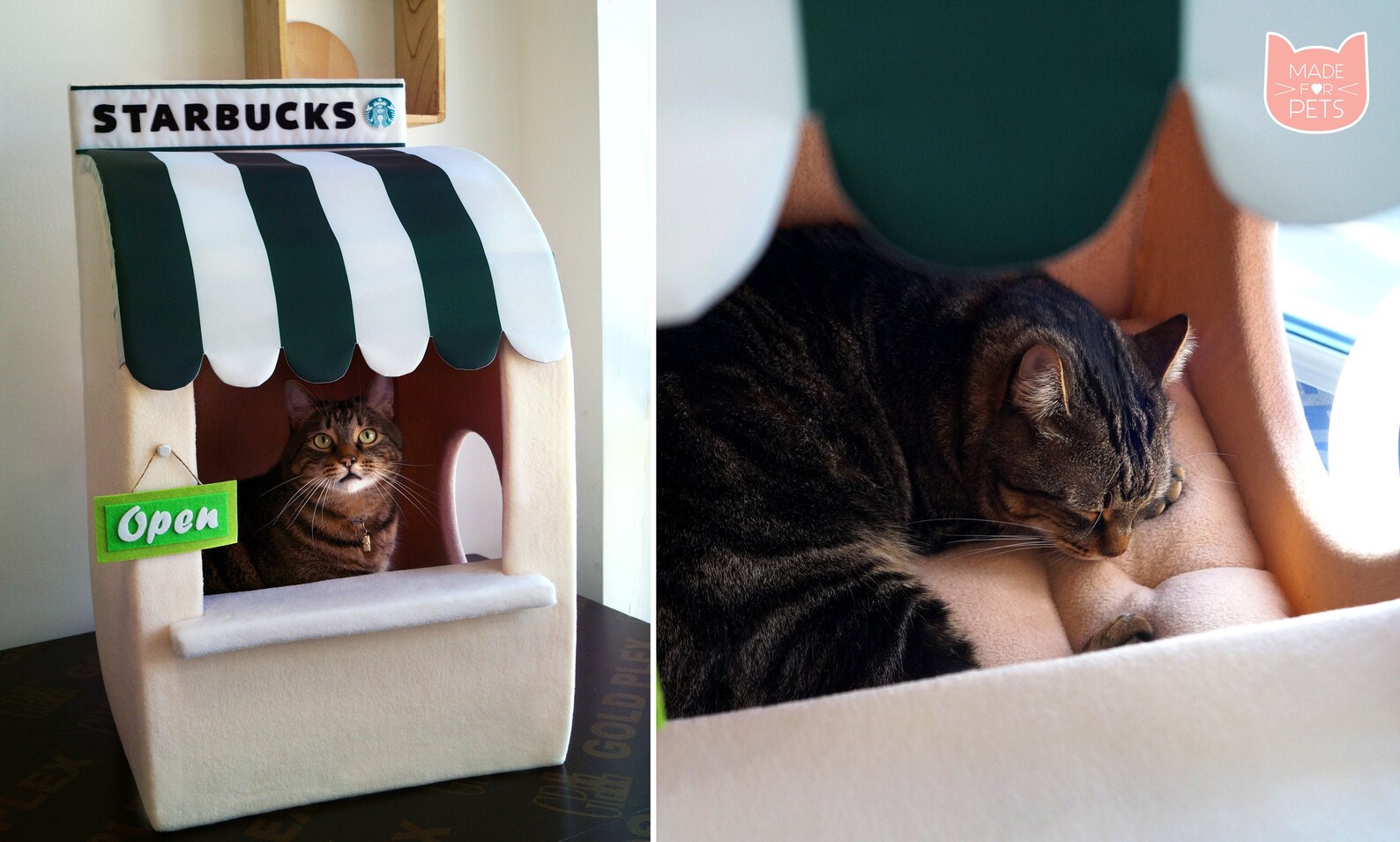Starbucks Coffee Shop Cat House Coffee Bar Cat Furniture - Etsy