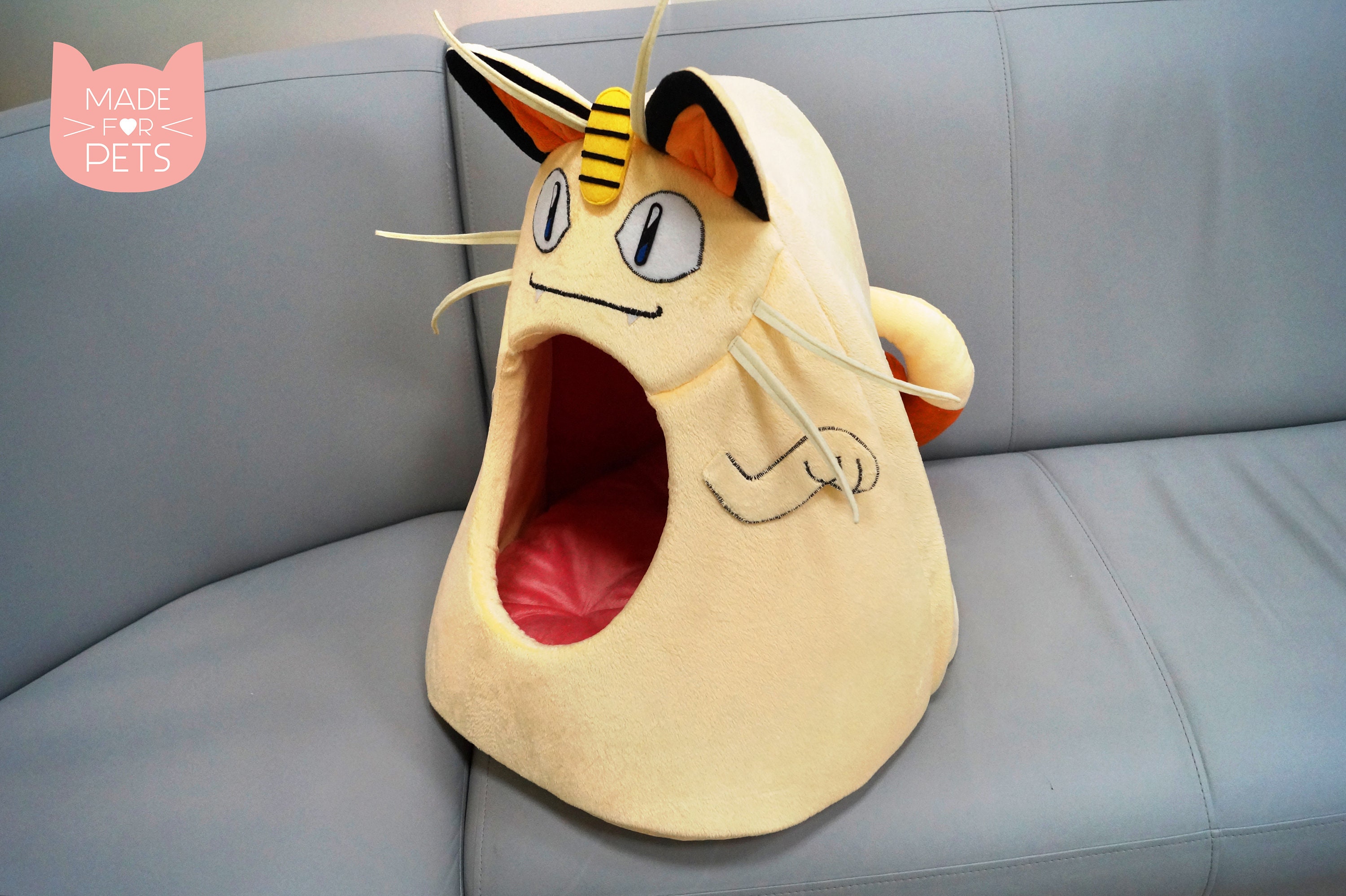 Meowth Cat Bed Pokemon Cat Furniture Christmas Gift Idea - Etsy