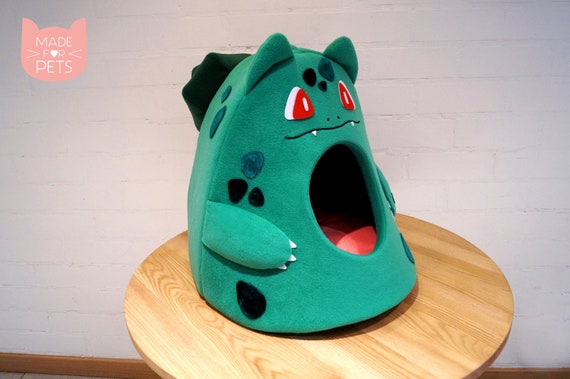 Bulbasaur Cat Bed Pokemon Cat Furniture Christmas Gift Idea | Etsy