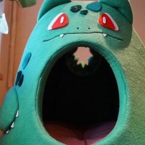 Bulbasaur Cat Bed Pokemon Cat Furniture Christmas Gift Idea - Etsy