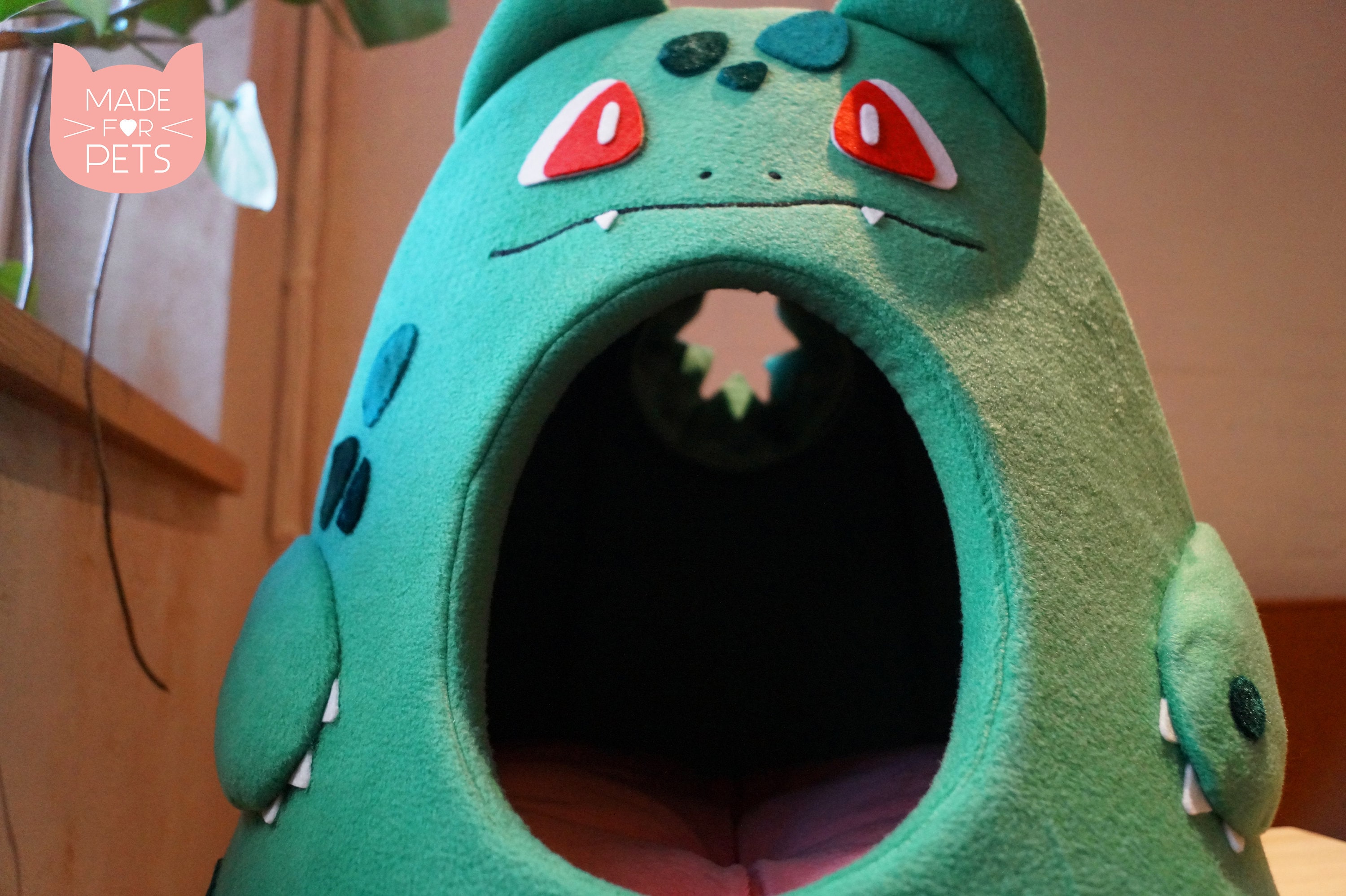 Bulbasaur Cat Bed Pokemon Cat Furniture Christmas Gift Idea | Etsy