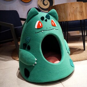 Bulbasaur Cat Bed Pokemon Cat Furniture Christmas Gift Idea - Etsy