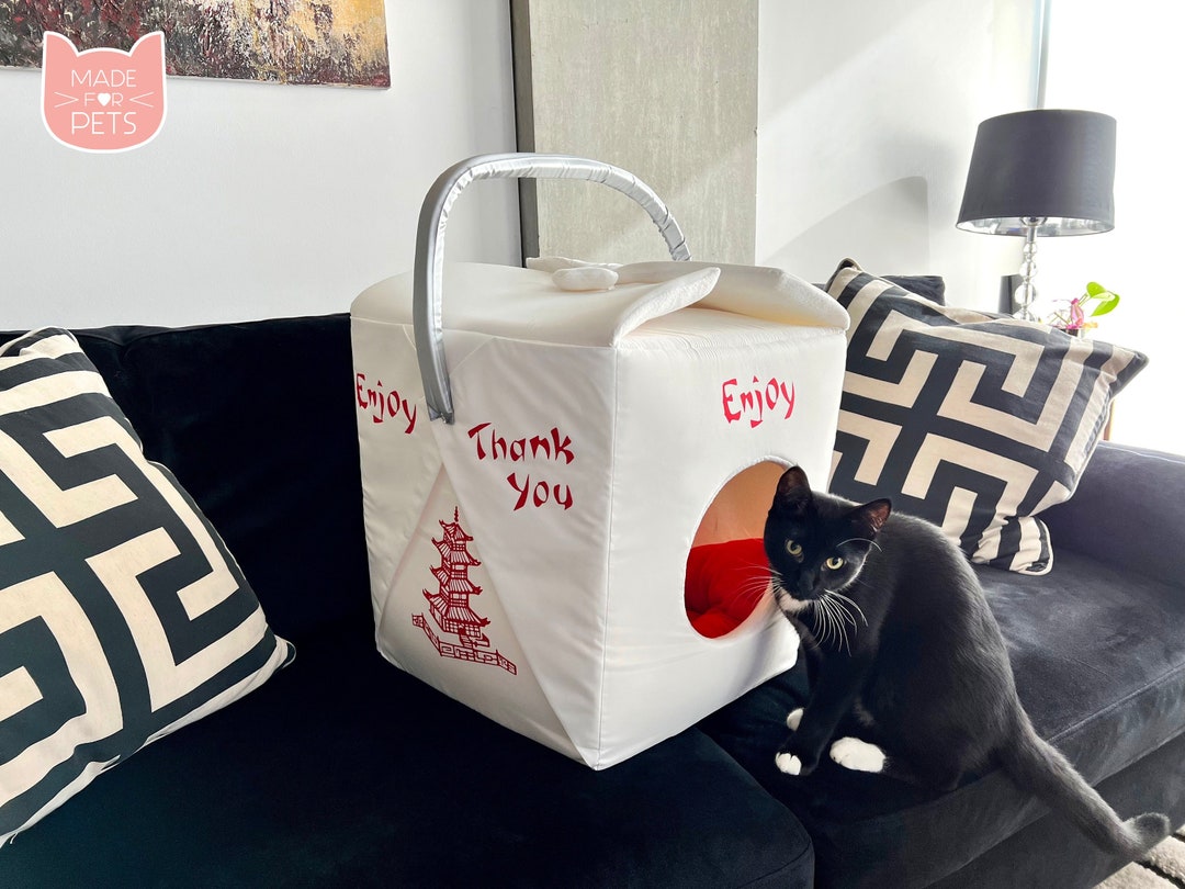 Chinese Food Takeout Box Cat House, Cat Furniture, Japanese Takeaway ...