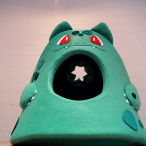 Bulbasaur Cat Bed Pokemon Cat Furniture Christmas Gift Idea - Etsy