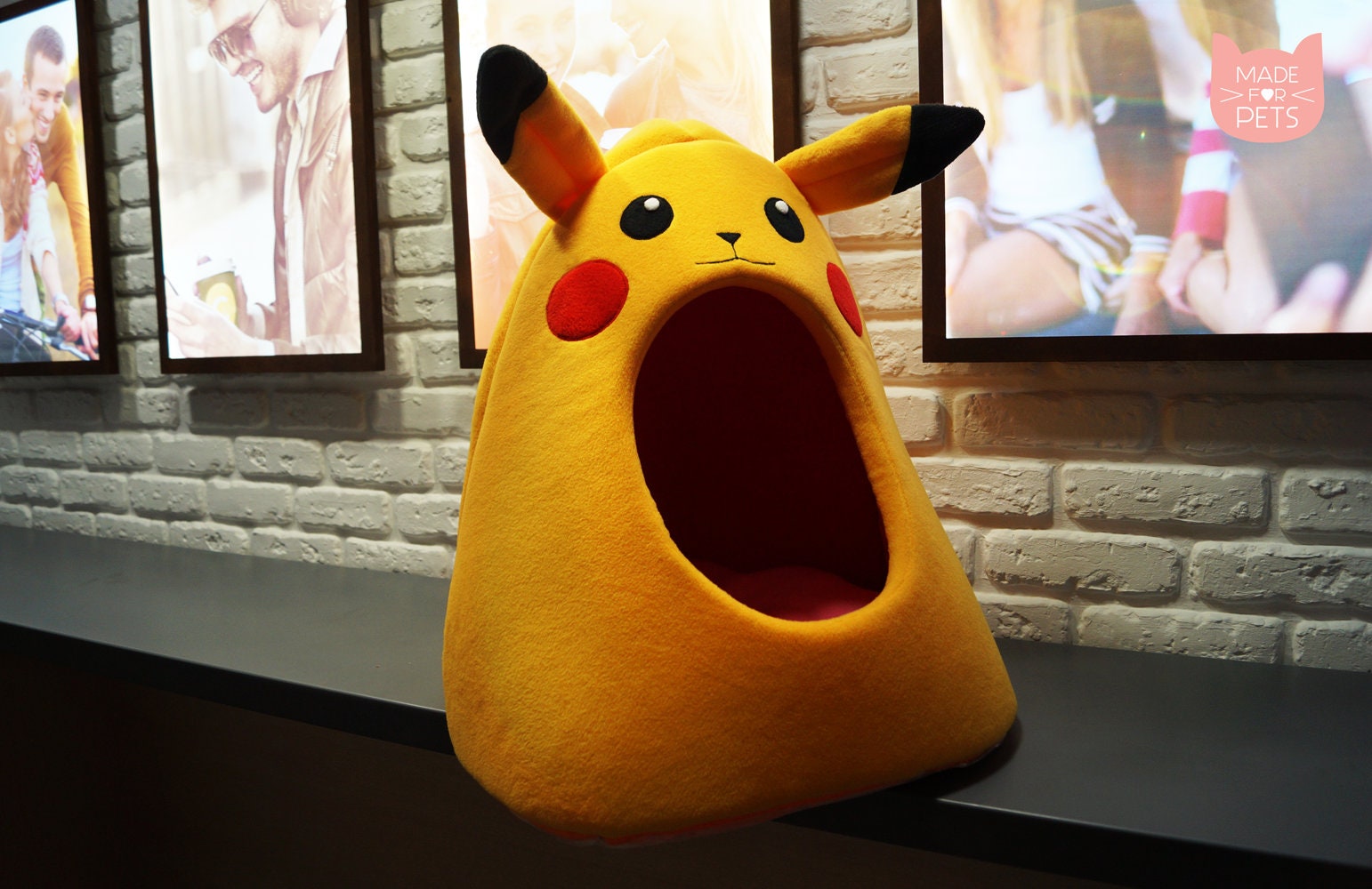 Pokemon cat furniture Pikachu cat bed Gift idea Pet | Etsy