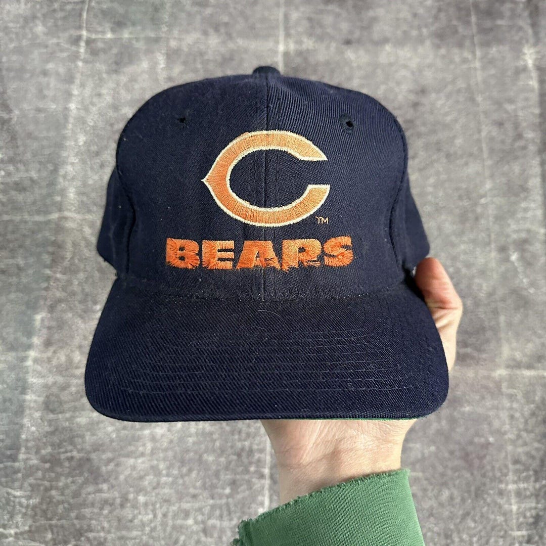 Men's Vintage 90's Starter Chicago Bears Spell Out Logo Wool Snapback ...