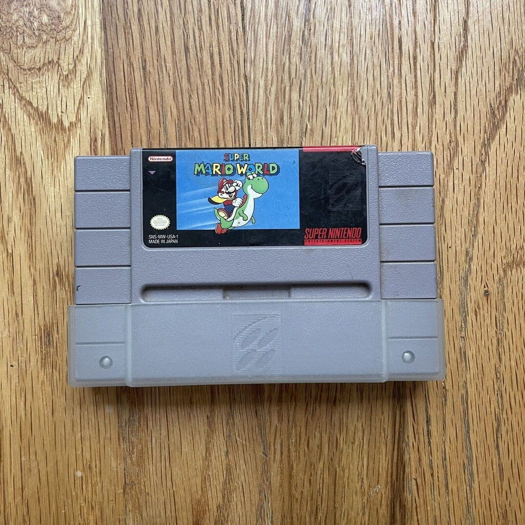 Vintage 90s Super Mario World super Nintendo, 1992 SNES Authentic ...