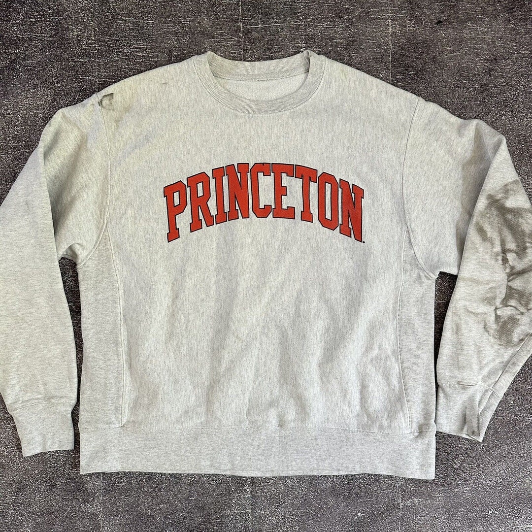 Men's Vintage Champion Reverse Weave Princeton Tigers Crewneck ...