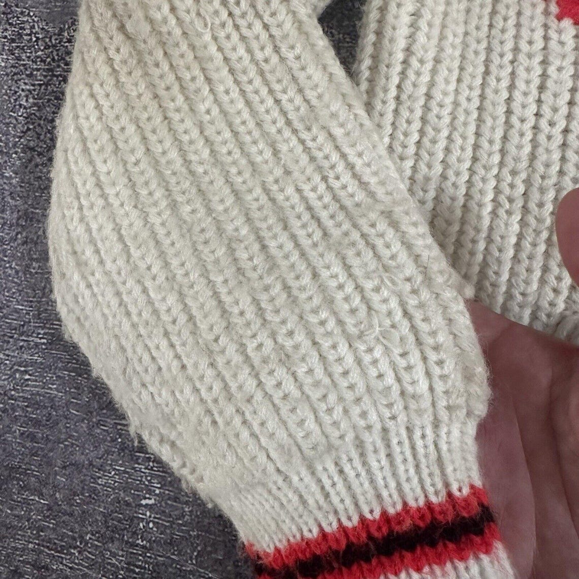 Men's Vintage 60's Knit Rite Canada Cowichan Knit Tribal Red Sweater ...