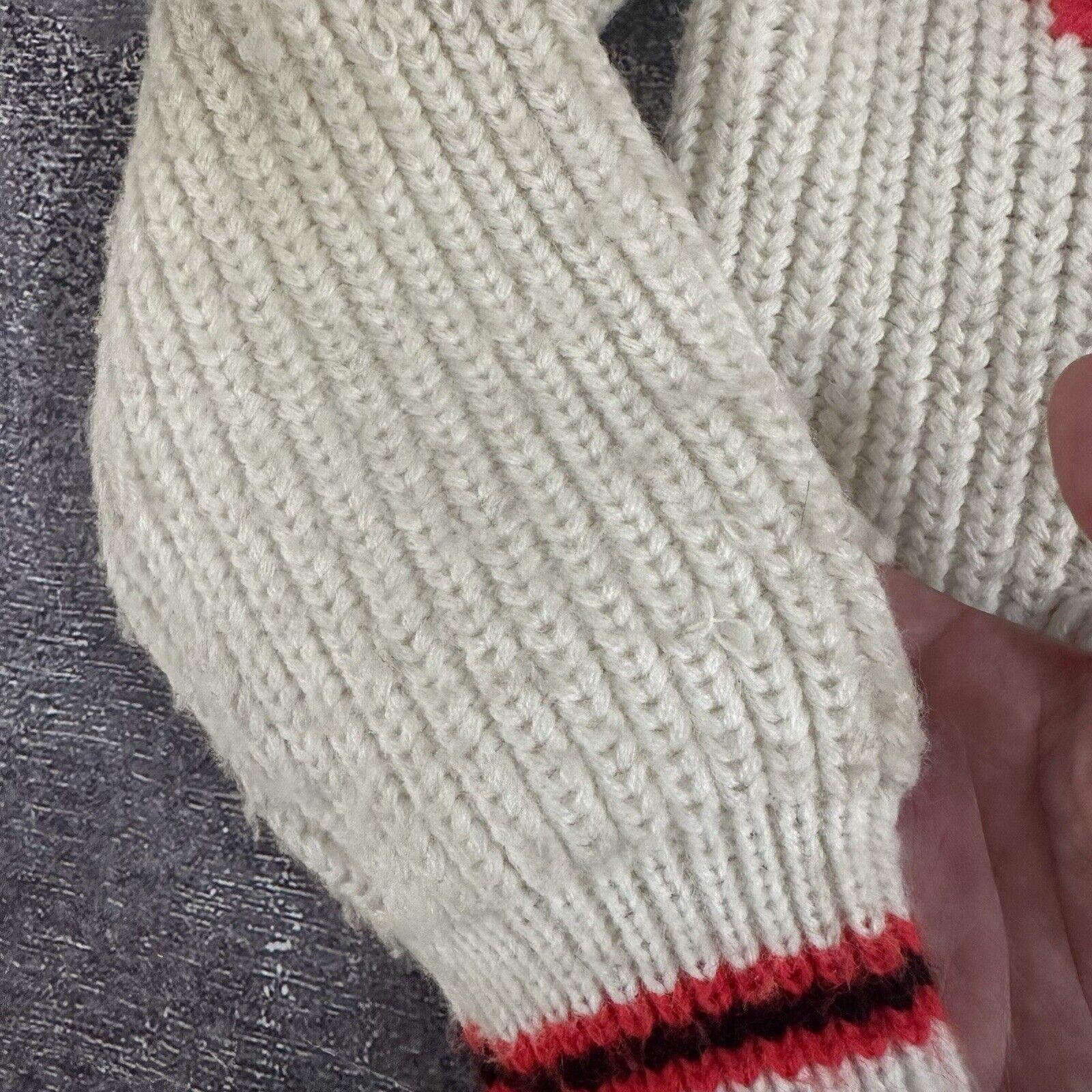 Men's Vintage 60's Knit Rite Canada Cowichan Knit Tribal Red Sweater ...