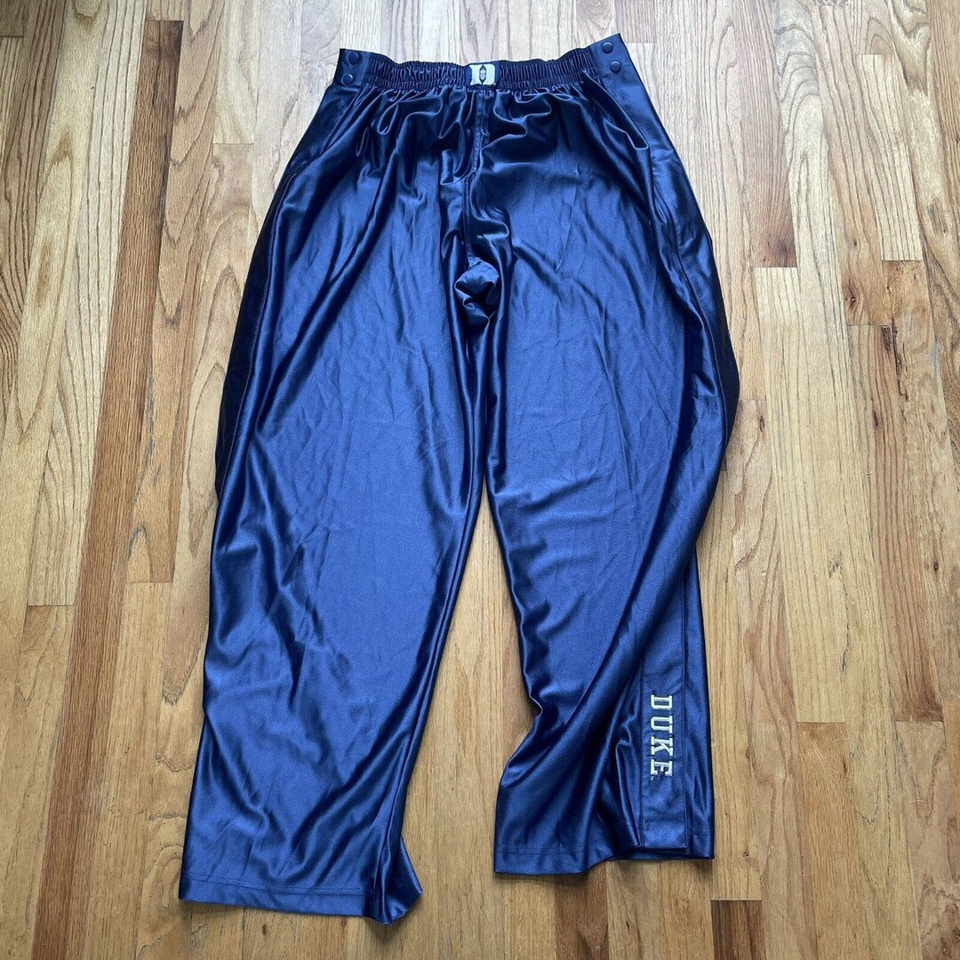 Men's Vintage Nike Duke Blue Devils Button Warm up Basketball Pants Sz ...