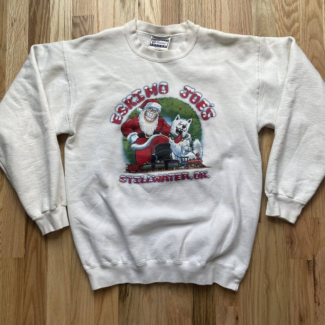 Men's Vintage 90's Eskimo Joes's Restaurant Christmas Crewneck ...