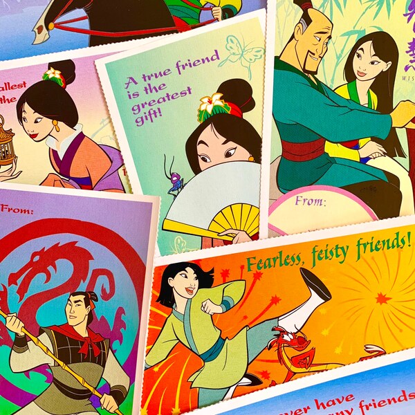 Mulan Valentine Cards - Etsy