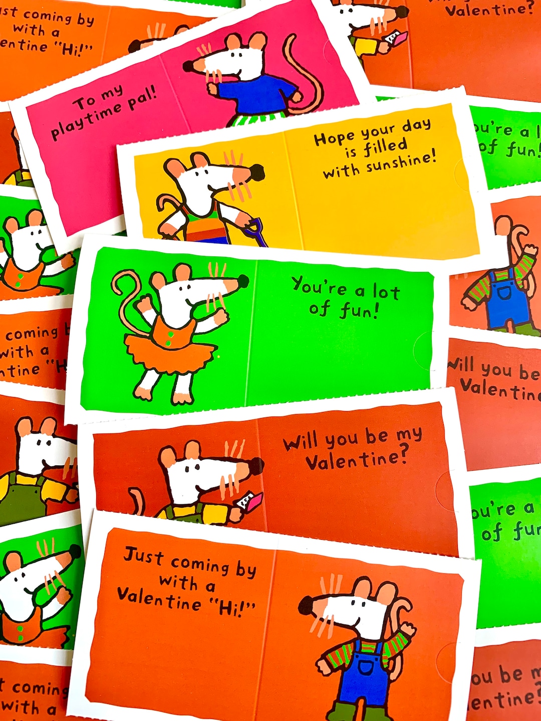 Maisy Valentine’s Day Card Packs - 5 Cards - Etsy