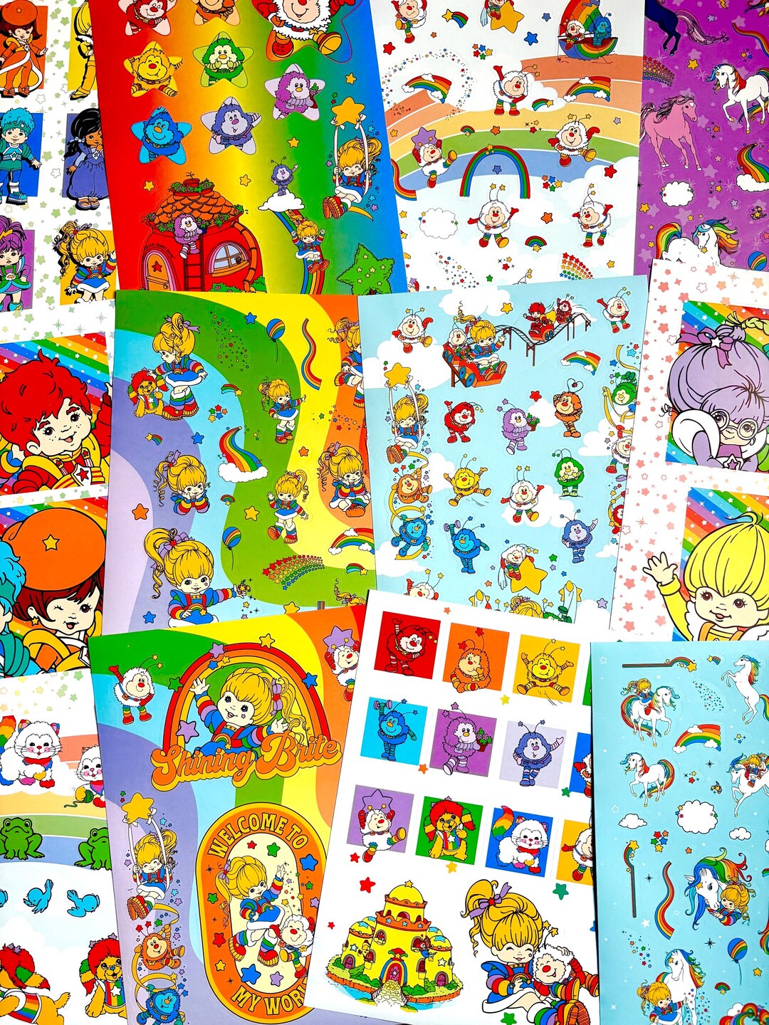 Rainbow Brite Sticker Sheets - One 8x6 Sticker Sheet of Your Choice - Etsy