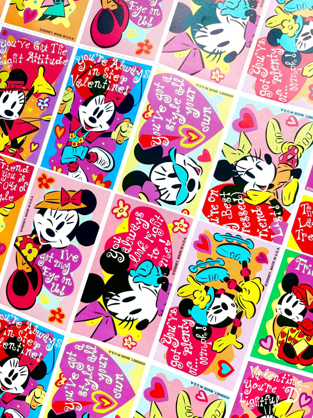 90’s Mystery Minnie Valentine’s Day Card Packs - 5 Mystery Cards - Etsy