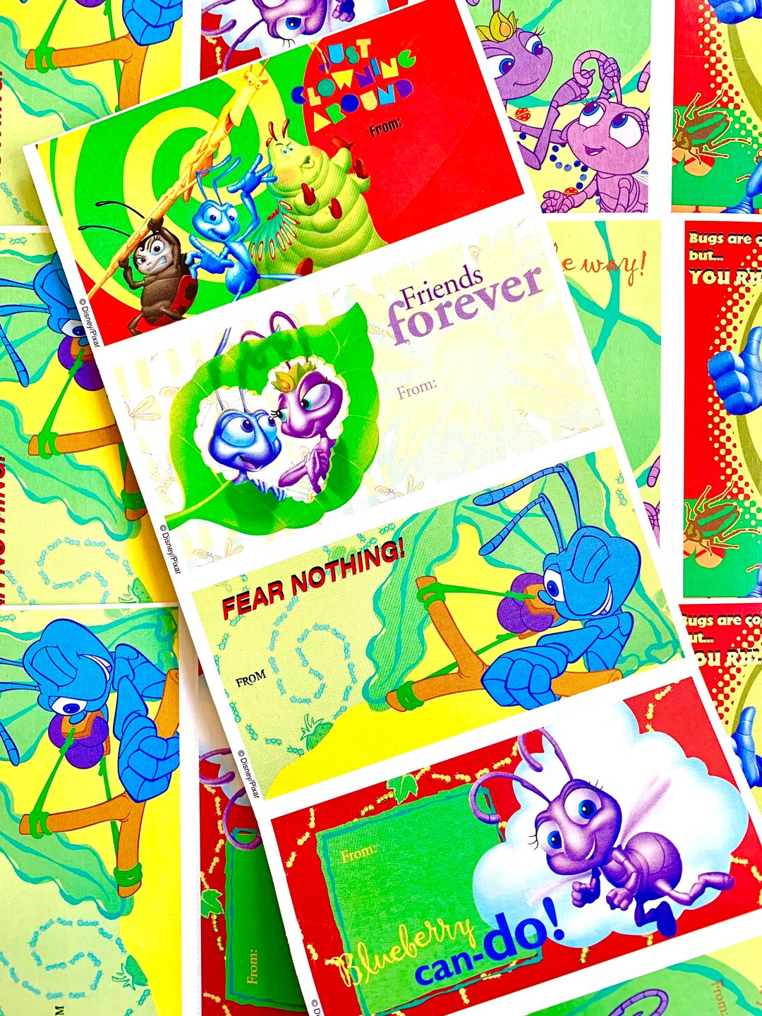 90’s Mystery Bugs Life Valentine’s Day Card Packs - 5 Cards - Etsy