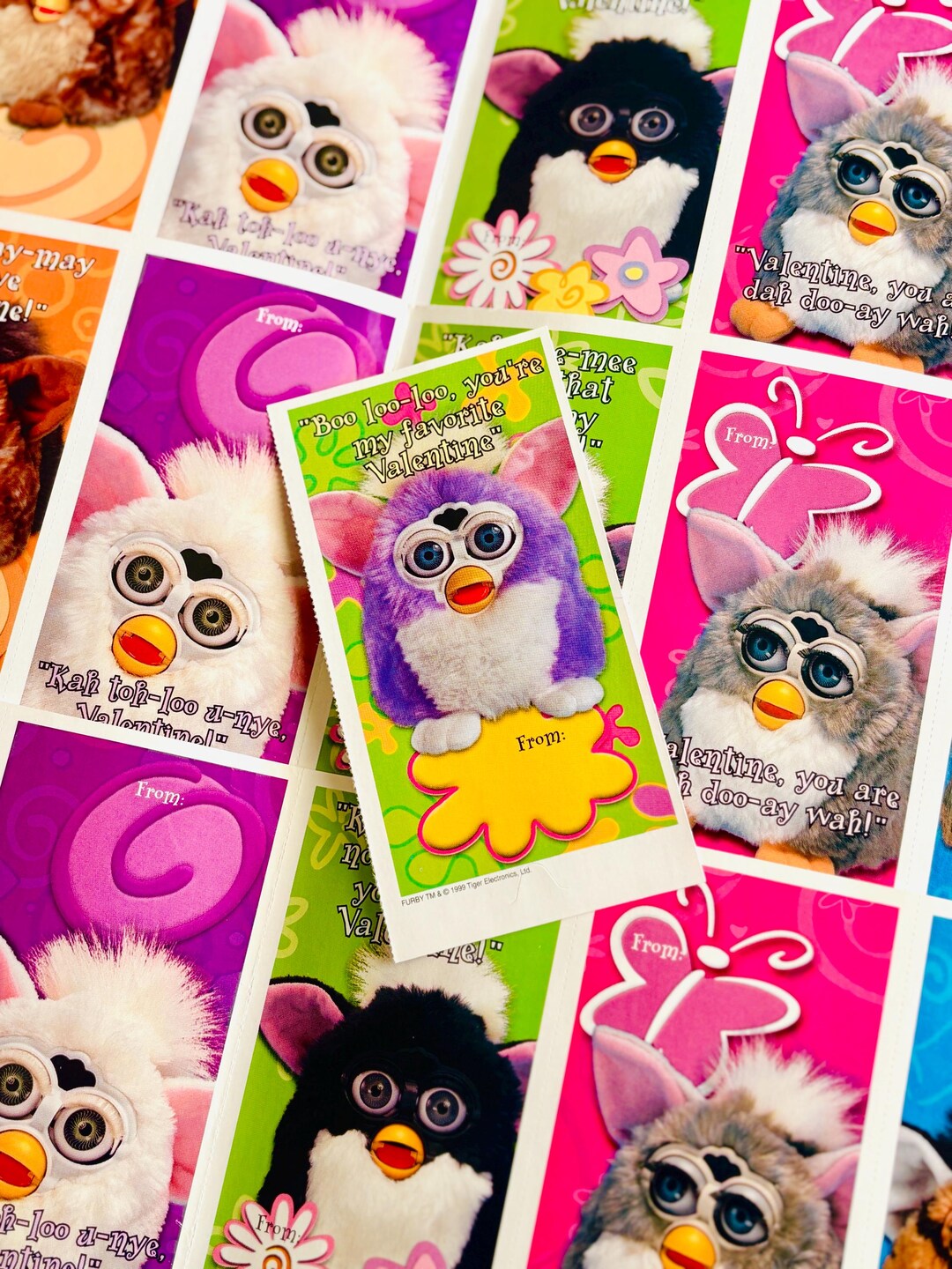 90’s Rare Mystery Furby Valentines Day Card Packs - 5 Cards - Etsy