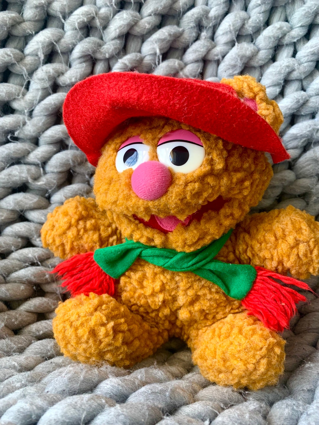 1987 Muppets Fozzie Bear Plush - Etsy