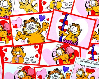 Garfield Valentine Cards - Etsy