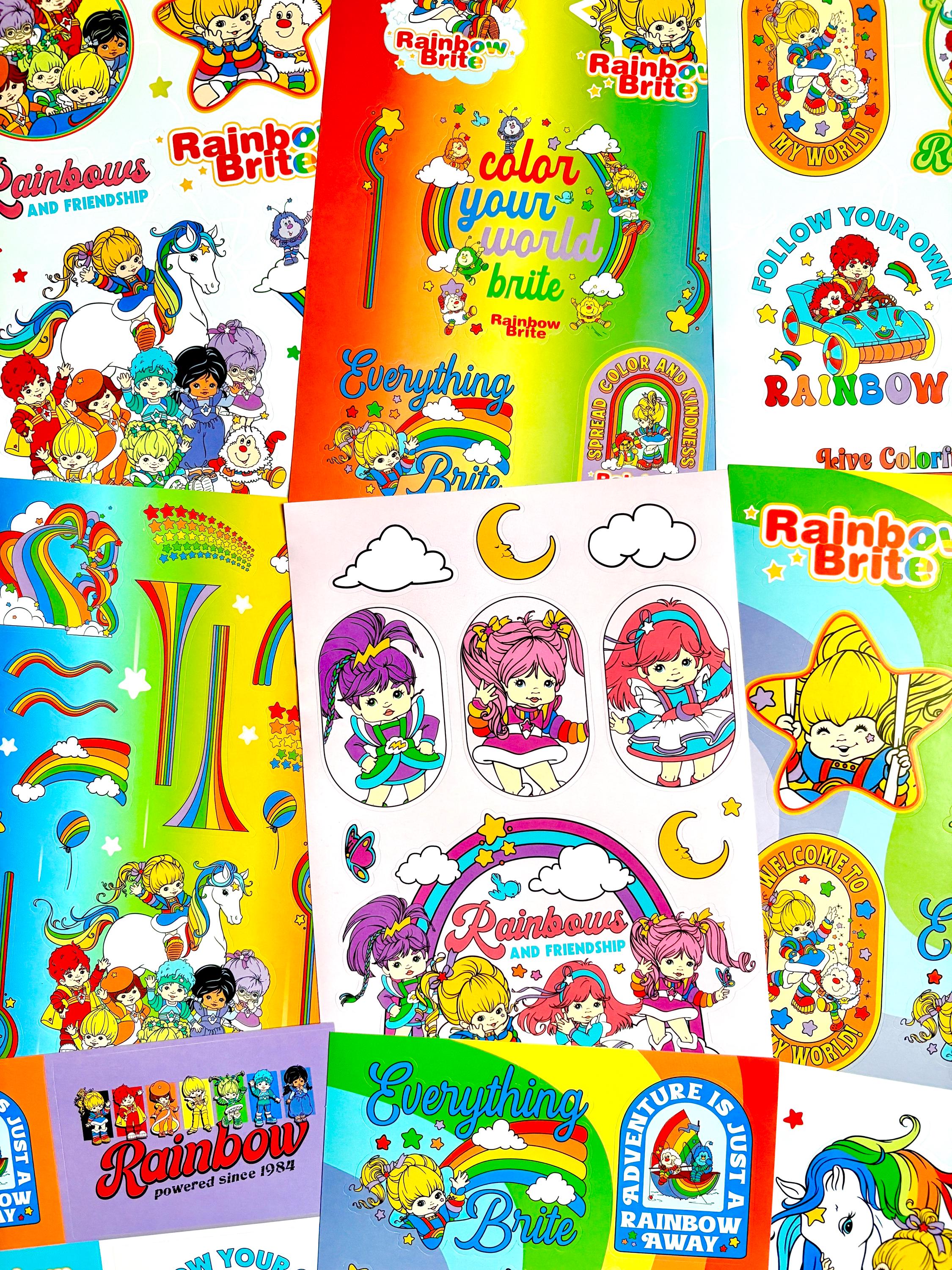 Rainbow Brite Sticker Sheets - One 8x6 Sticker Sheet of Your Choice - Etsy