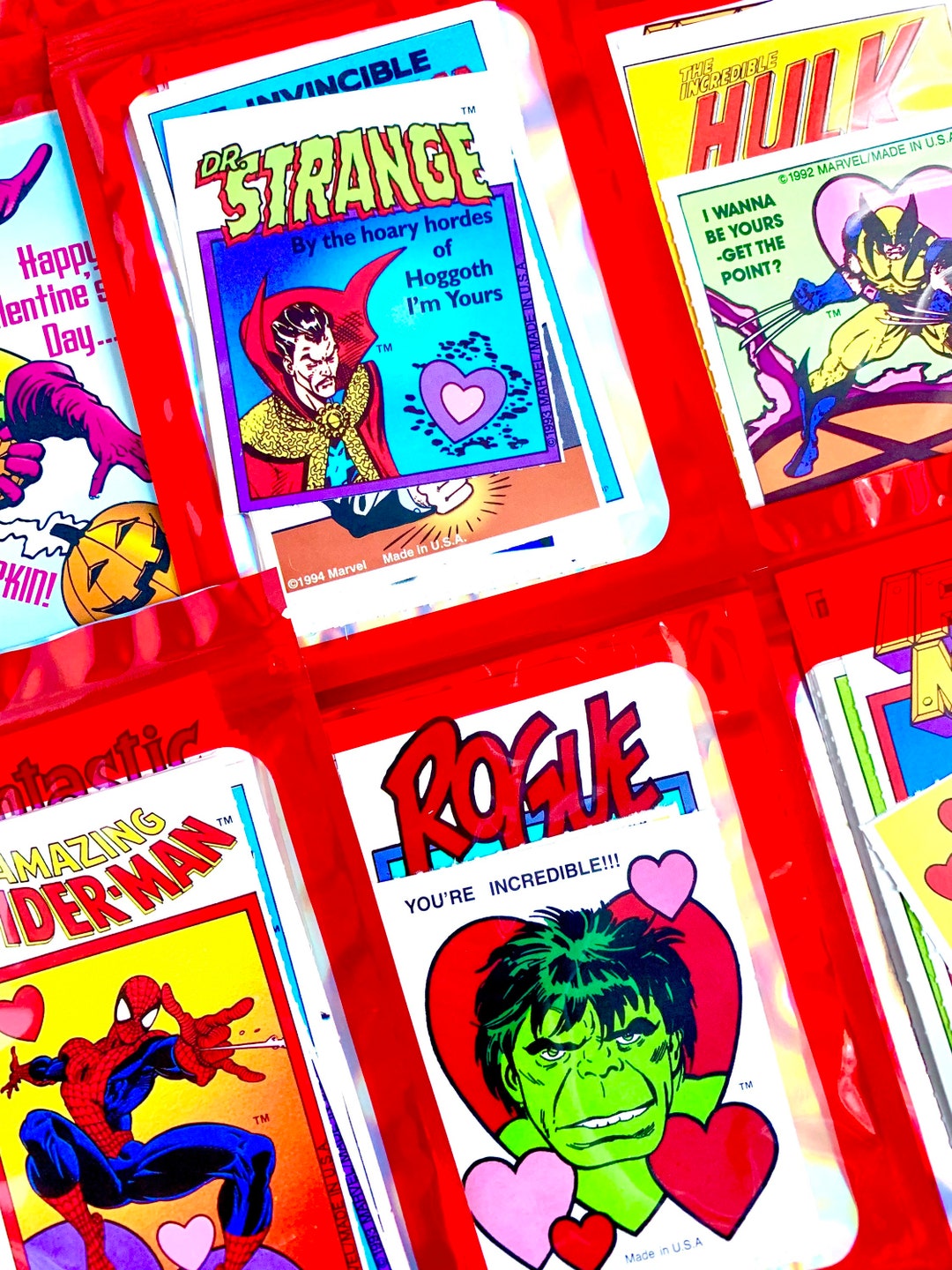 Mystery Mixed Marvel Universe Only Valentine’s Day Card Packs - 10 ...